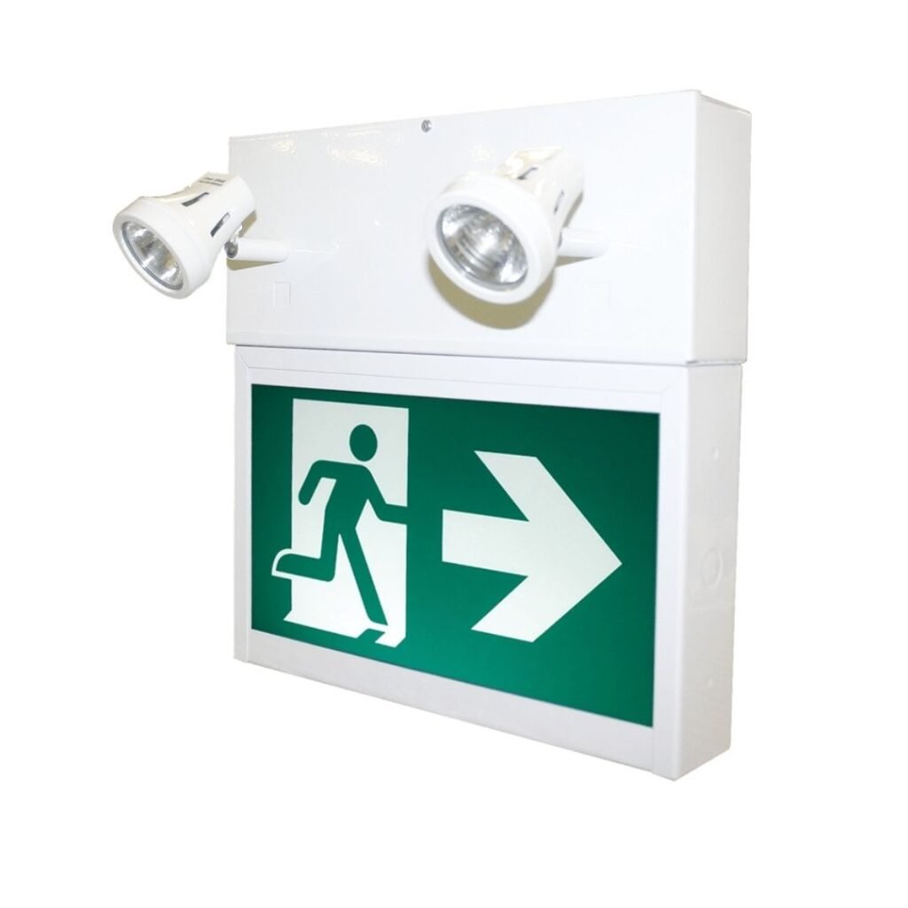 Running Man Combo Exit Emergency Light Unit - Fire Sprinkler Hose